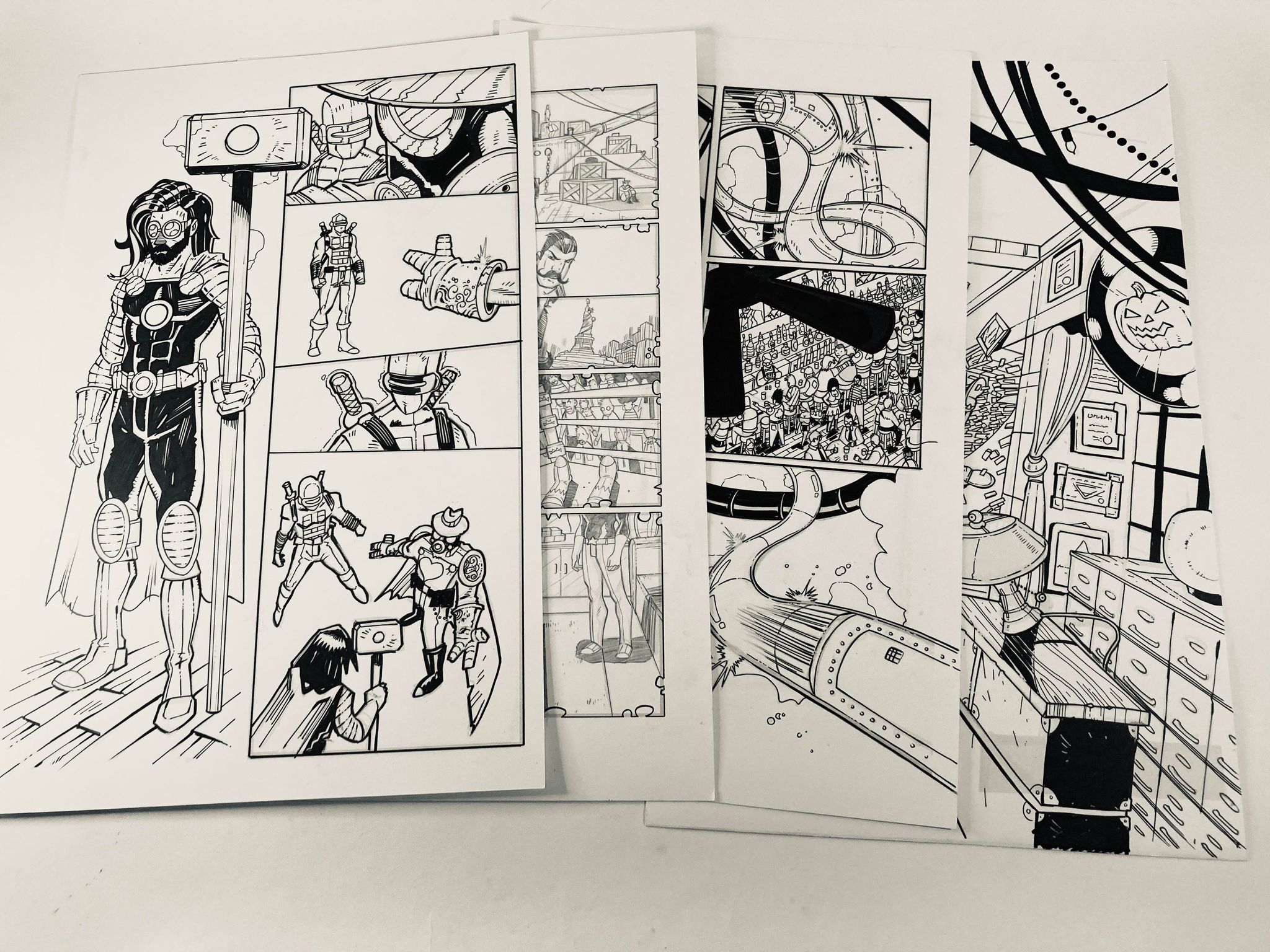 4 Random Johnny Phantasm Pages by PTP for $100 – Riot Press